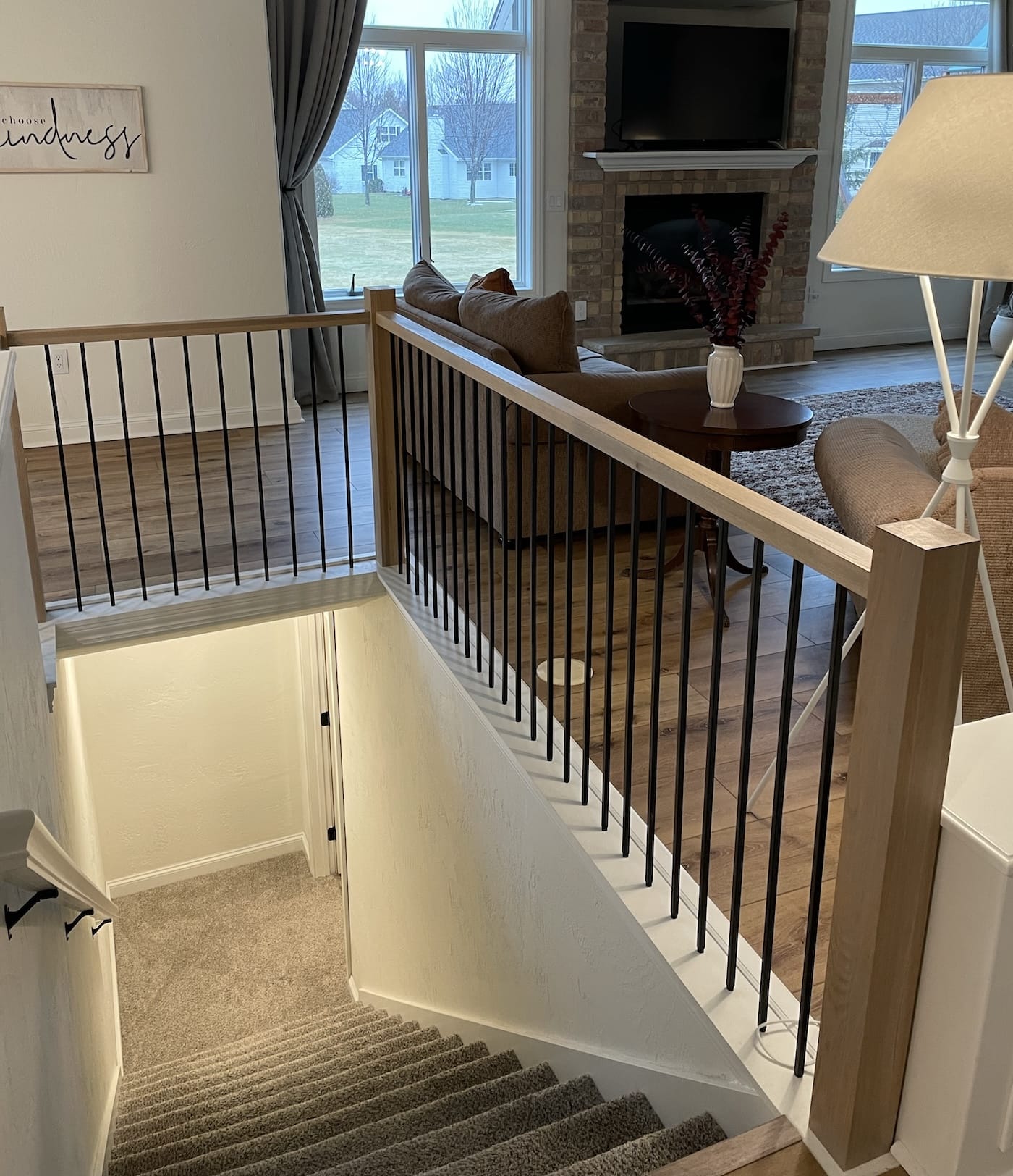Basement Railing | Home First Interiors